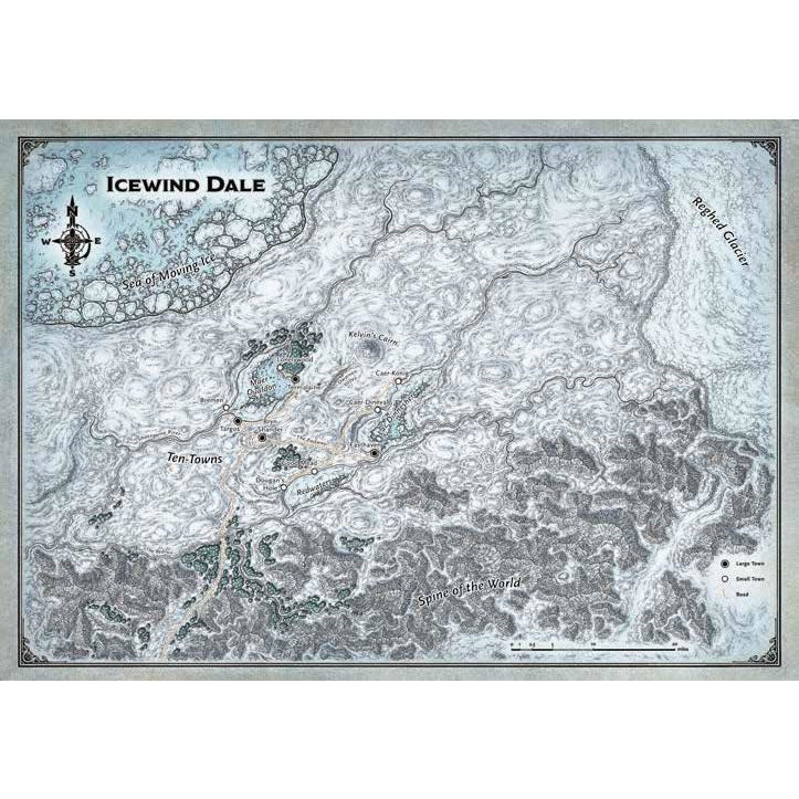 Battle Map Dandd Icewind Dale Map 5e Rolled Maps Enterprize Comics Etc
