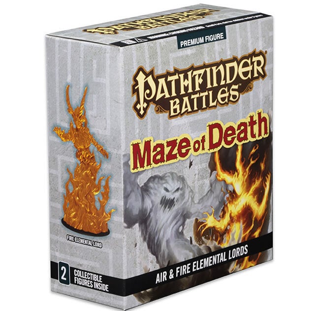 Pathfinder Iconic Creatures Elemental Lords Air and Fire from Maze of ...